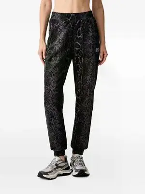 EA7 Snake-print Track Pants