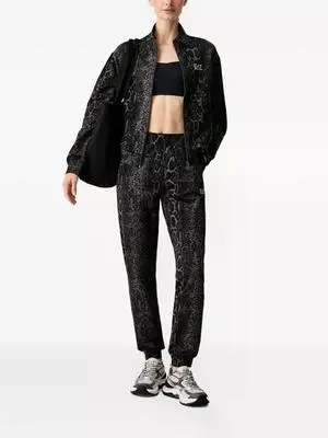 EA7 Snake-print Track Pants