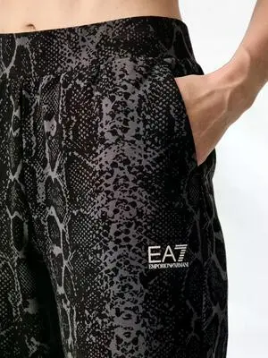EA7 Snake-print Track Pants