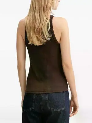 GESTUZ Rhinestones-embellished Tank Top - Brown