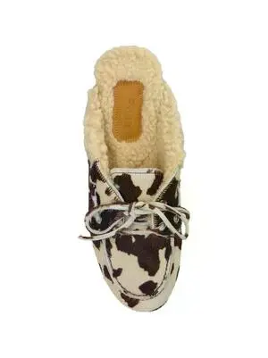 POSA Animal-print Leather Mules