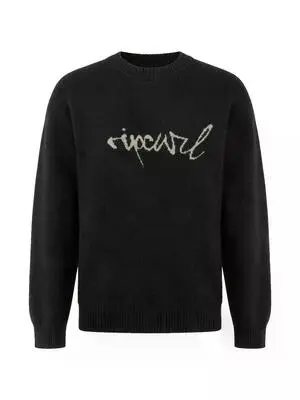 Rip Curl Script Logo-intarsia Knitted Sweater