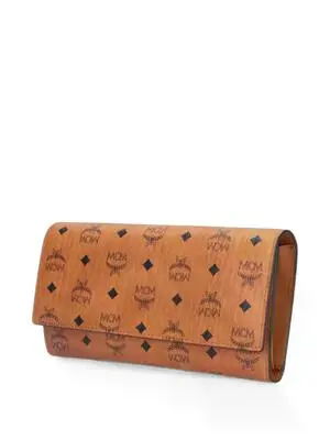 Mcm Large Aren Monogram-print Flap Wallet
