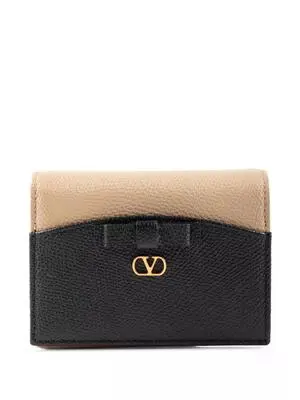 Valentino Garavani Vlogo Signature Bow-detail Wallet - Black