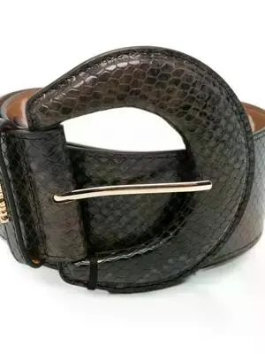 TWINSET Snake-effect Buckle-fastening Belt