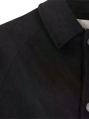 WOC Single-breasted Raglan-sleeve Coat