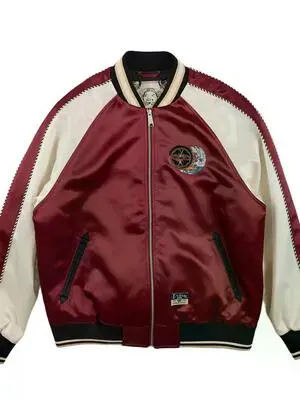 EVISU Logo-patch Embroidered Bomber Jacket