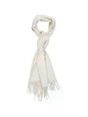Zegna Fringed Cashmere Scarf - Grey