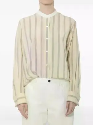 THE ROW Falco Striped Shirt - Neutrals