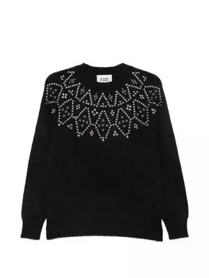 Alpha Studio Stud-embellished Sweater