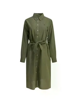Polo Ralph Lauren Chemisier Midi Dress With Logo