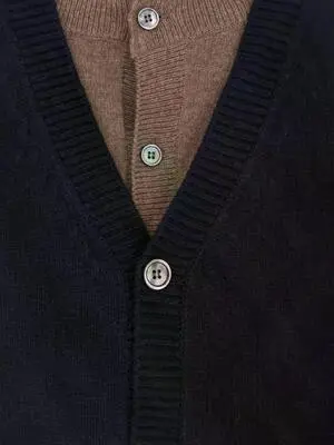 TONYWACK Layered-effect Button-up Cardigan