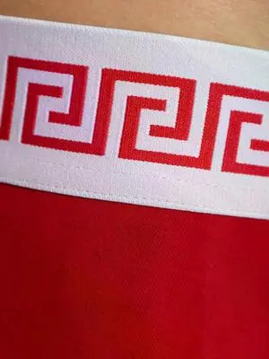 Versace Cotton-jersey Long Trunks