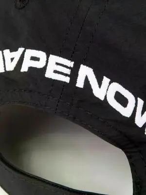 AAPE BY *A BATHING APE Moonface Logo-patch Cap - Black