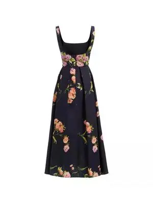 Elie Saab Floral-print Midi Dress