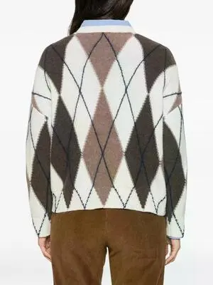 Majestic Filatures Argyle-knit Sweater