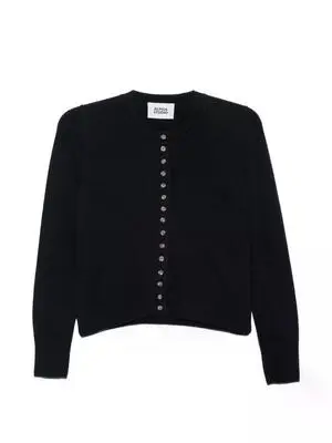 Alpha Studio Button-up Crew-neck Sweater
