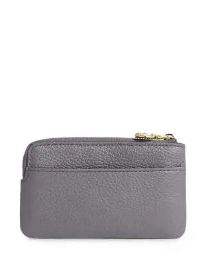 COCCINELLE C-me Grained Leather Coin Small Purse - Grey