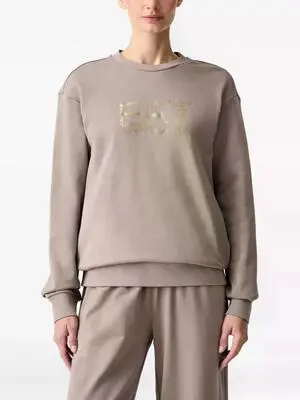 EA7 Logo-print Crewneck Sweatshirt