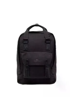 DOUGHNUT Large Macaroon Meditative Darks Series Buckle-fastening Backpack - Black