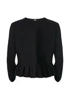 TWINSET Heart-hardware Peplum Cardigan