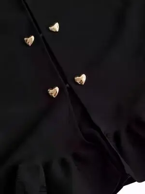TWINSET Heart-hardware Peplum Cardigan