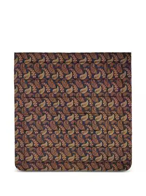 Etro Paisley-motif Quilted Quilt - Red