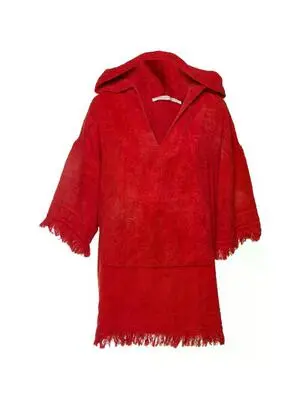 Zimmermann Hooded Fringed Mini Dress