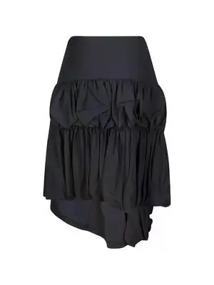 Comme Des Garçons Asymmetric Ruffled Skirt - Black