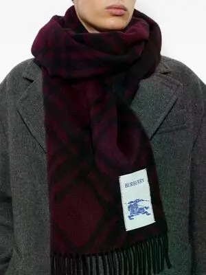 Burberry Check Alpaca-wool Scarf
