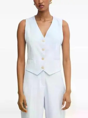 MORGAN Calcif Pinstripe-pattern Vest