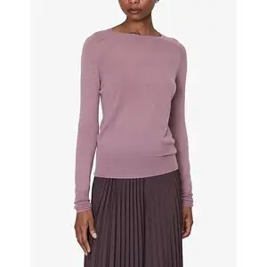 JOSEPH Geras Round-neck Regular-fit Cashmere Jumper