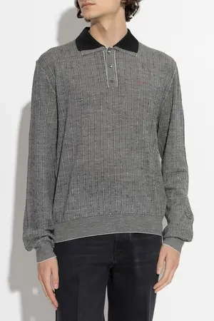 Marni Wool Long-sleeve Polo Shirt