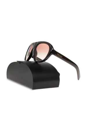Prada Red ‘c05s’ Oversized Sunglasses - Brown