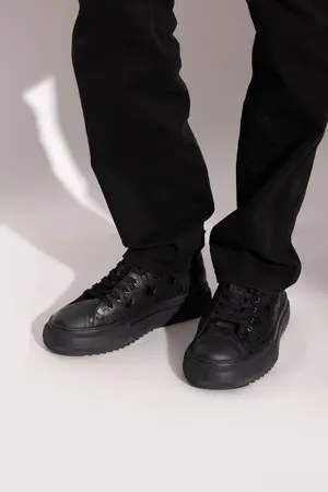 Dsquared2 Leather ‘berlin’ Monogram Sneakers