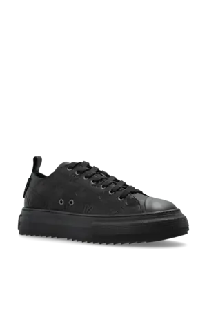 Dsquared2 Leather ‘berlin’ Monogram Sneakers