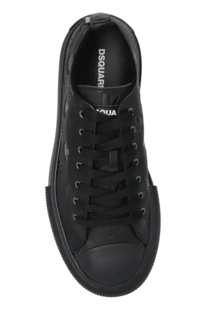 Dsquared2 Leather ‘berlin’ Monogram Sneakers