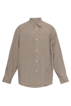 Marni Check Cotton Shirt - Beige