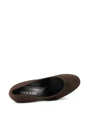 CHUCKIES Platform Suede Pumps