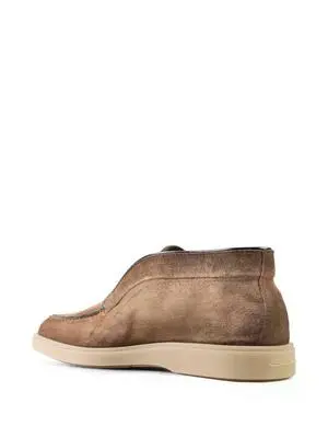 Santoni Suede Slip-on Boots
