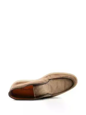 Santoni Suede Slip-on Boots