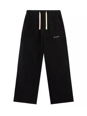 Palm Angels Logo-embroidered Drawstring Track Pants - Black