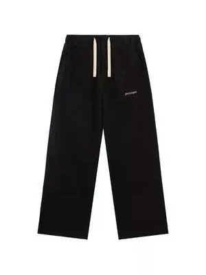 Palm Angels Logo-embroidered Drawstring Track Pants - Black