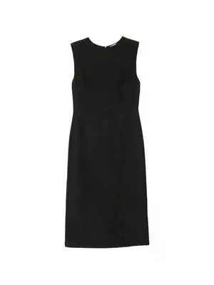 Liviana Conti Sleeveless Round-neck Midi Dress - Black