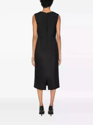 Liviana Conti Sleeveless Round-neck Midi Dress