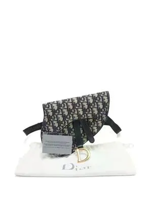 Dior 2019 Medium Oblique Saddle Belt Bag - Neutrals