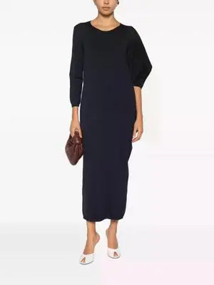 Liviana Conti Fine-knit Long-sleeve Maxi Dress