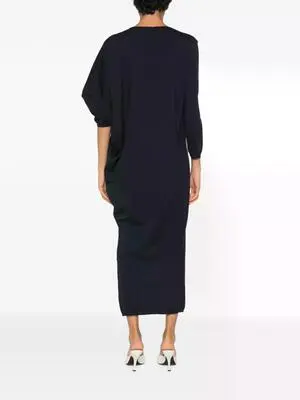 Liviana Conti Fine-knit Long-sleeve Maxi Dress