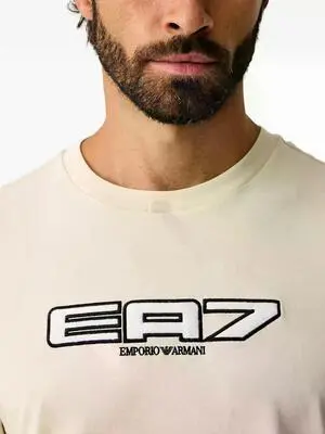 EA7 Logo-print Crew-neck T-shirt