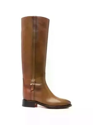 Santoni Buckle-detail Knee-high Boots